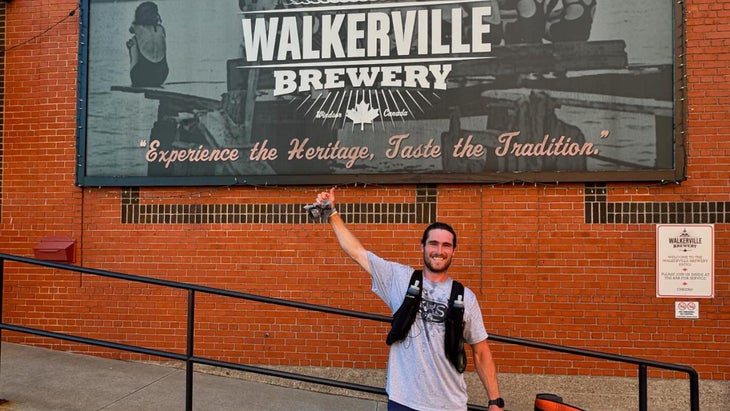 The Man Who Ran 456 Miles to the Beer Mile World Classic
