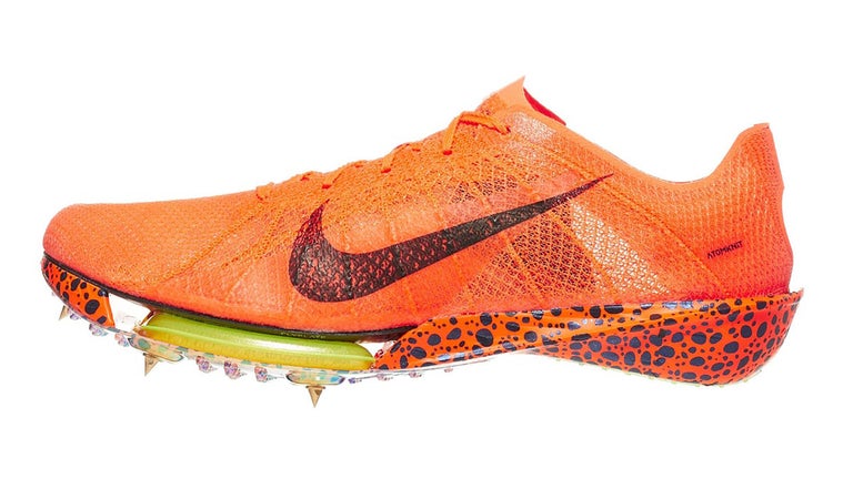 Here are the Orange Track Spikes of the Paris Olympics