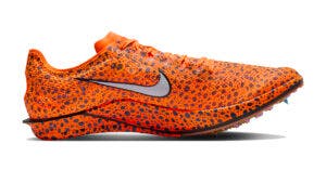 Here are the Orange Track Spikes of the Paris Olympics